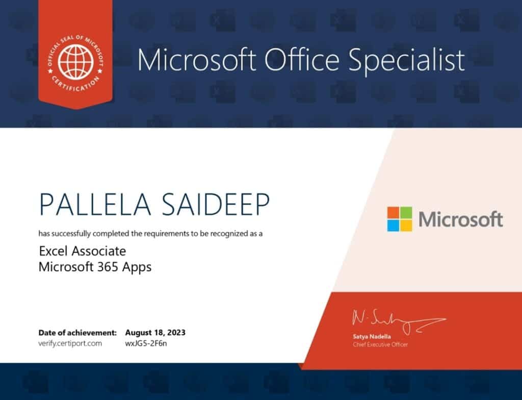 Excel Associate (Microsoft 365 Apps) Certification: Ultimate 15-Day ...